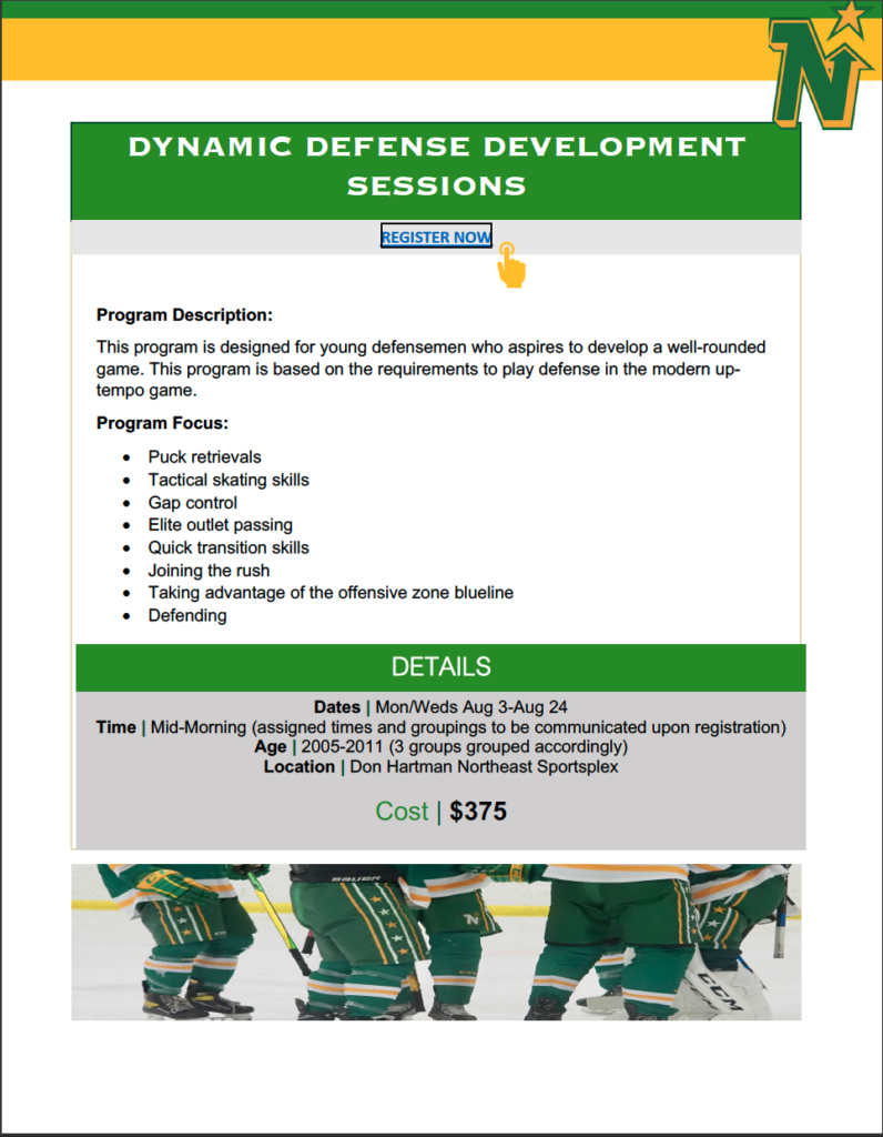 Summer Programs – Calgary Northstars Hockey Association
